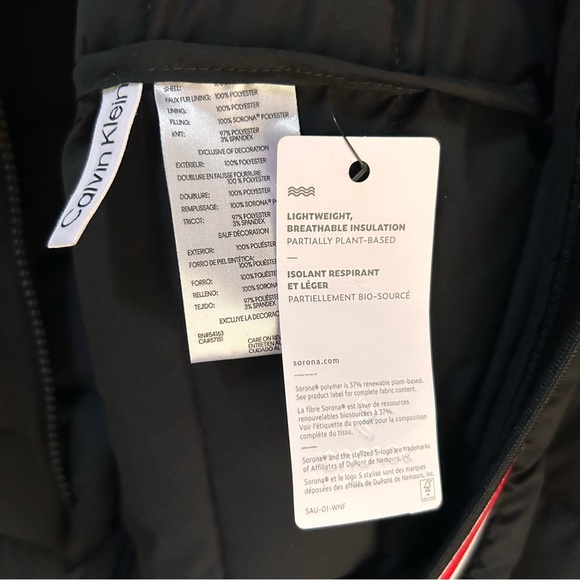 Calvin Klein | Jackets & Coats | Calvin Klein New Mens Sorona Aura Black 7 Degree Hooded Puffer ...